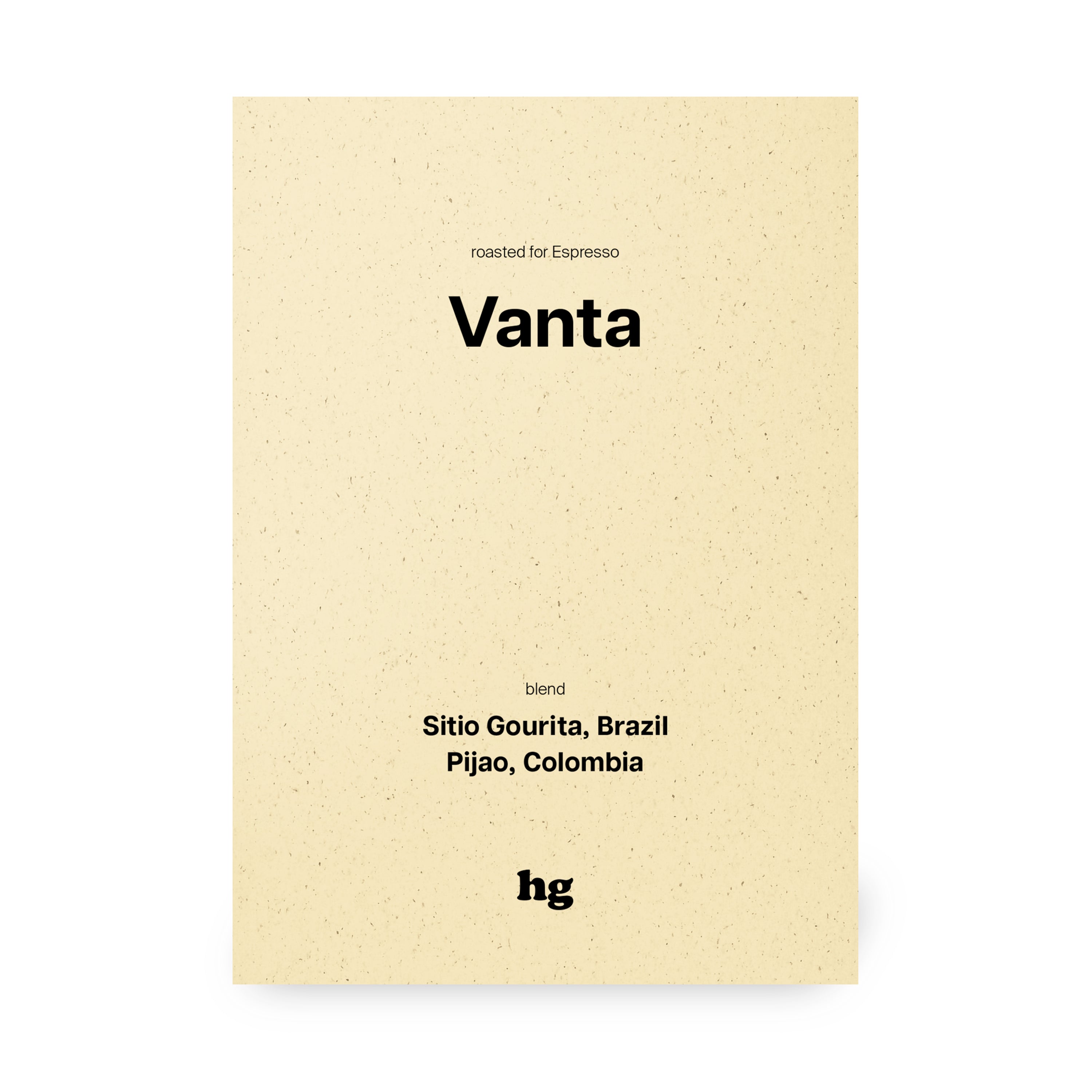 Vanta Espresso Blend - Homeground Coffee Roasters